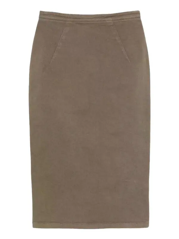 N°21 Zip-fastening Midi Skirt - Brown
