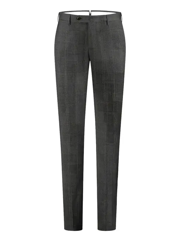 PT TORINO Check-pattern Trousers - Grey
