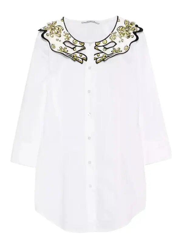 Vivetta Crystal-embellished Shirt - White