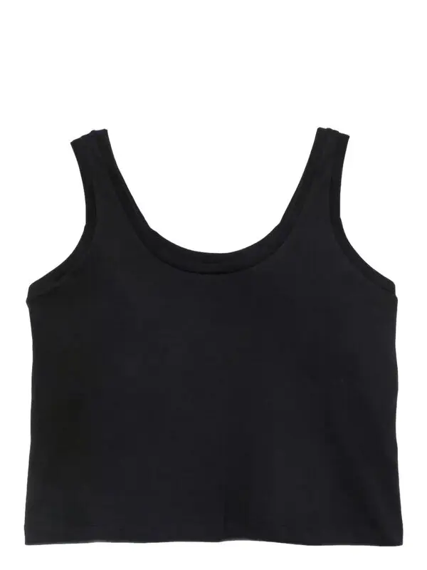 OSKLEN Scoop Neck Top - Black