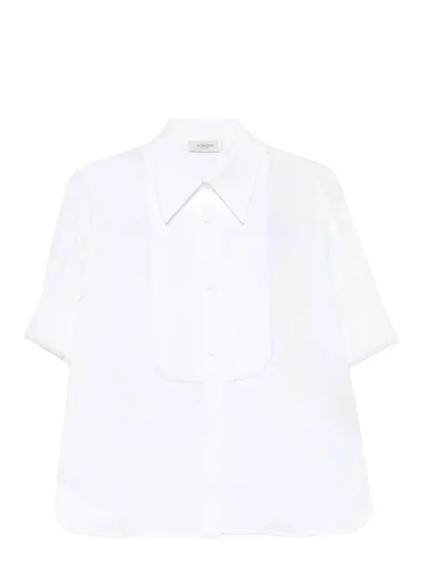 Agnona Fringed Shirt - White