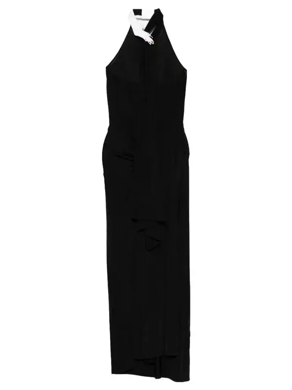 Vivetta Halterneck Maxi Dress - Black