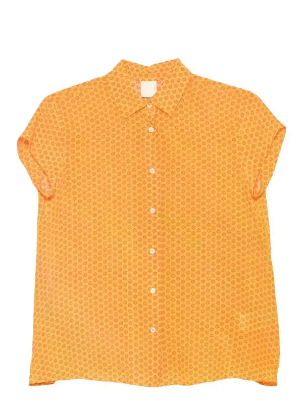 Aspesi Patterned Shirt - Orange
