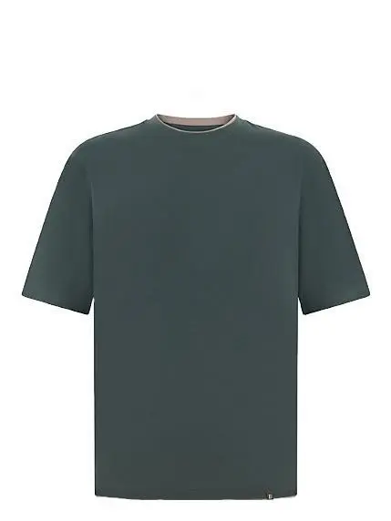 Boggi Milano Relaxed-fit Pima-cotton T-shirt - Green