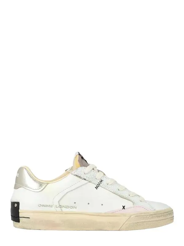 CRIME LONDON Lace-up Sneakers - White