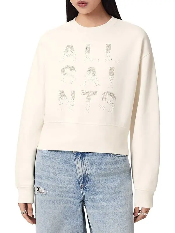 ALLSAINTS Stacks Separo Sweatshirt - Optic White