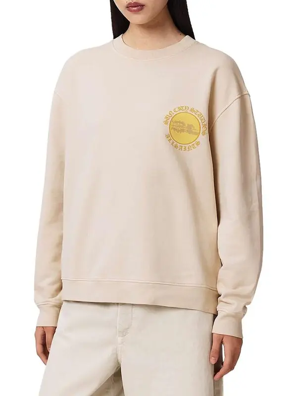 ALLSAINTS Etta Sweatshirt - Birch White