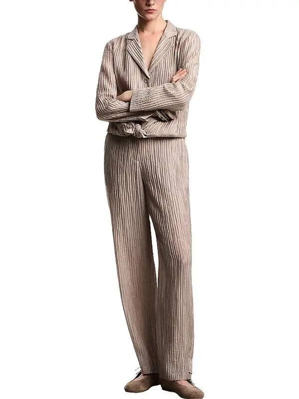 Emporio Armani Jacquard Blazer - Sand/rhinestone