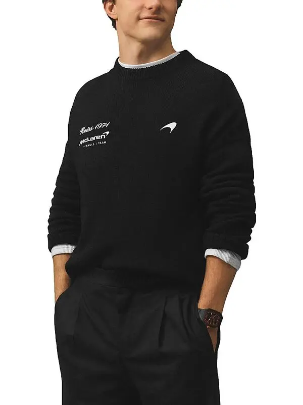 REISS Motorsport Logo Crewneck Sweatshirt - Black