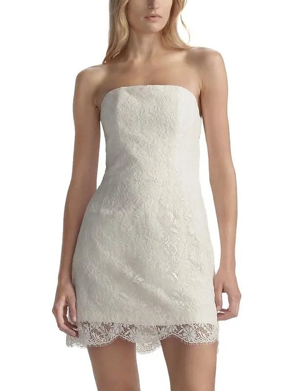 A.L.C. Eliana Lace Mini Dress - Ecru