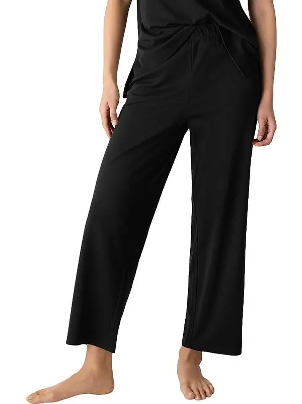 Eileen Fisher Straight Leg Ankle Pants - Black