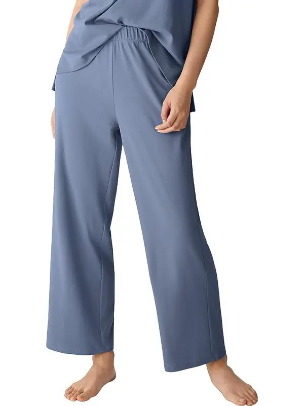 Eileen Fisher Straight Leg Ankle Pants - Sky Light