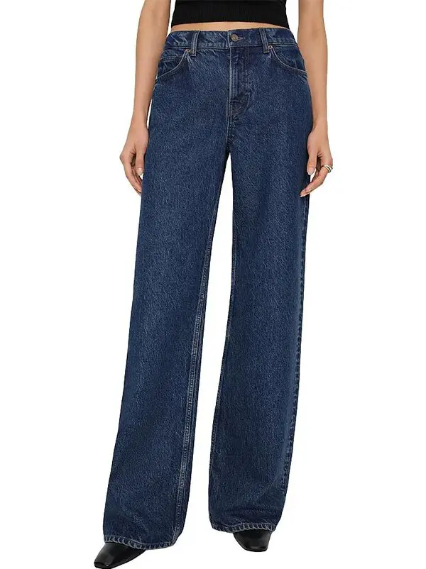 REFORMATION Cary Low Rise Slouchy Wide Jeans - Cleary