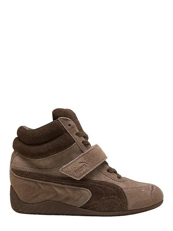 PUMA Speedcat Wedge Sneakers - Totally Taupe-chocolate