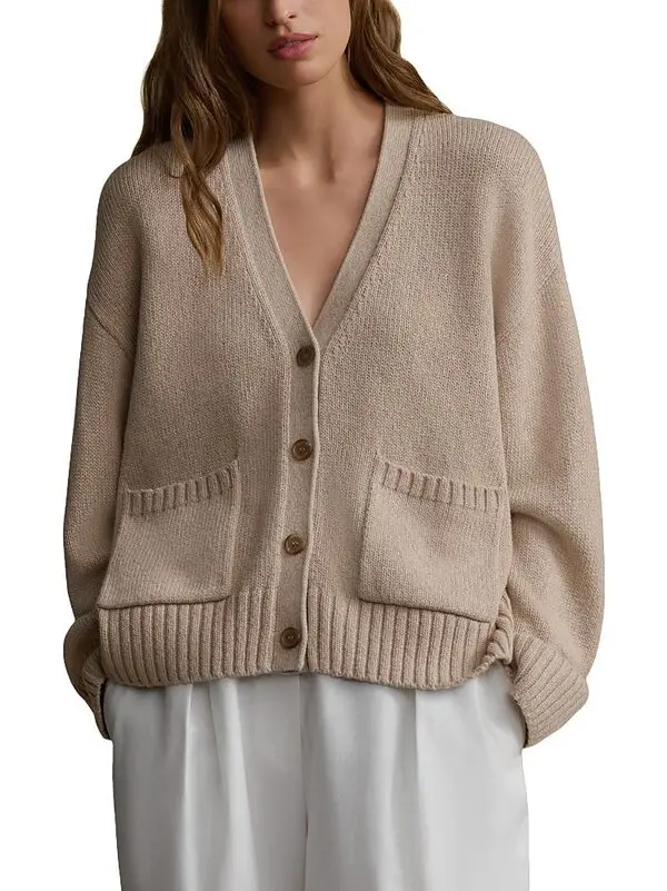 Jenni Kayne Barrett Cashmere Cardigan - Light Khaki