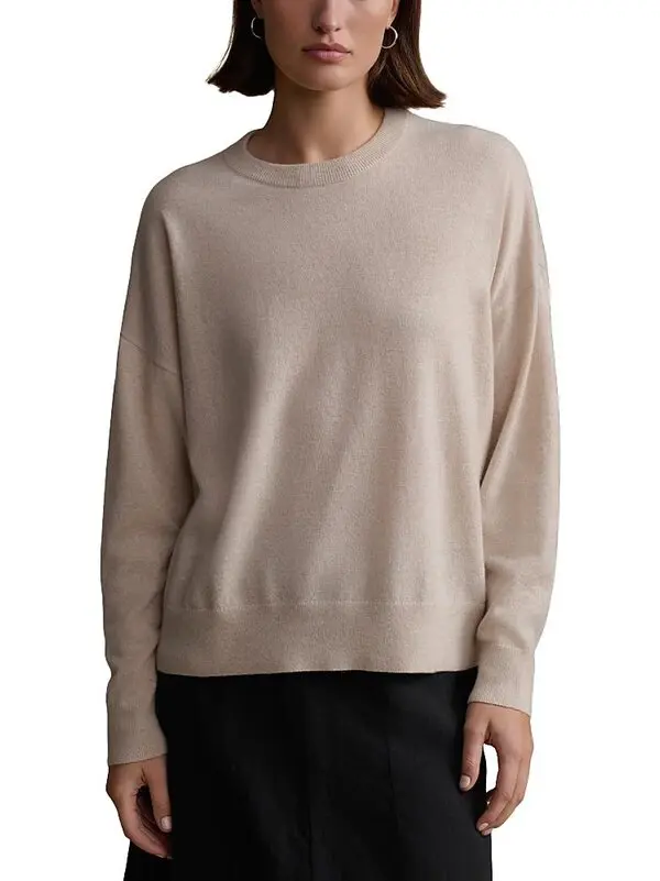 Jenni Kayne Marina Cashmere Crewneck Sweater - Oat