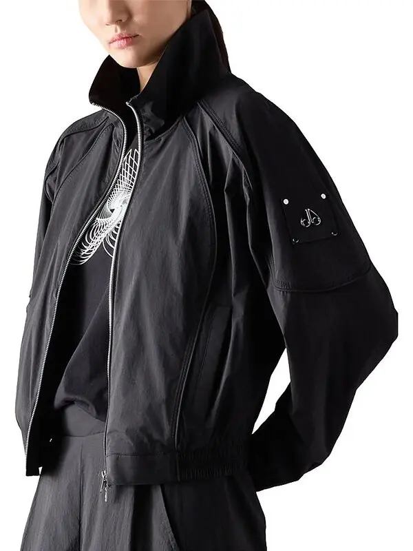Moose Knuckles Skyline Crop Jacket - Black