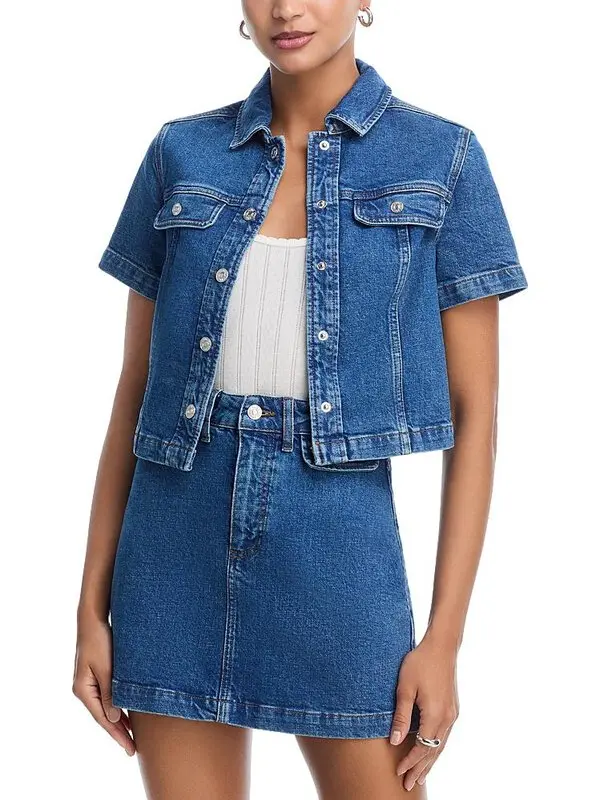 Paige Elly Jean Jacket - Laguna