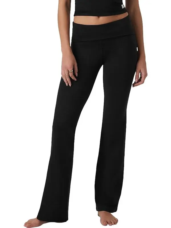 Vuori Halo Foldover Pants - Black Heather