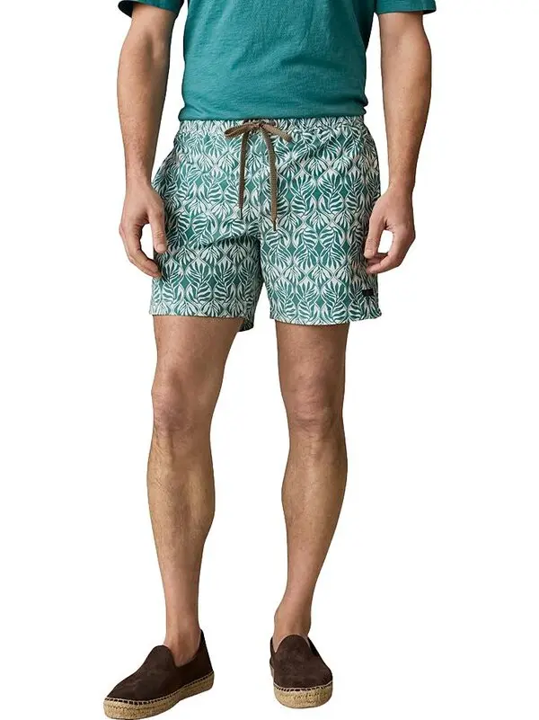 Faherty Brand All Day 6" Trunks - Biscayne Leafy Vine