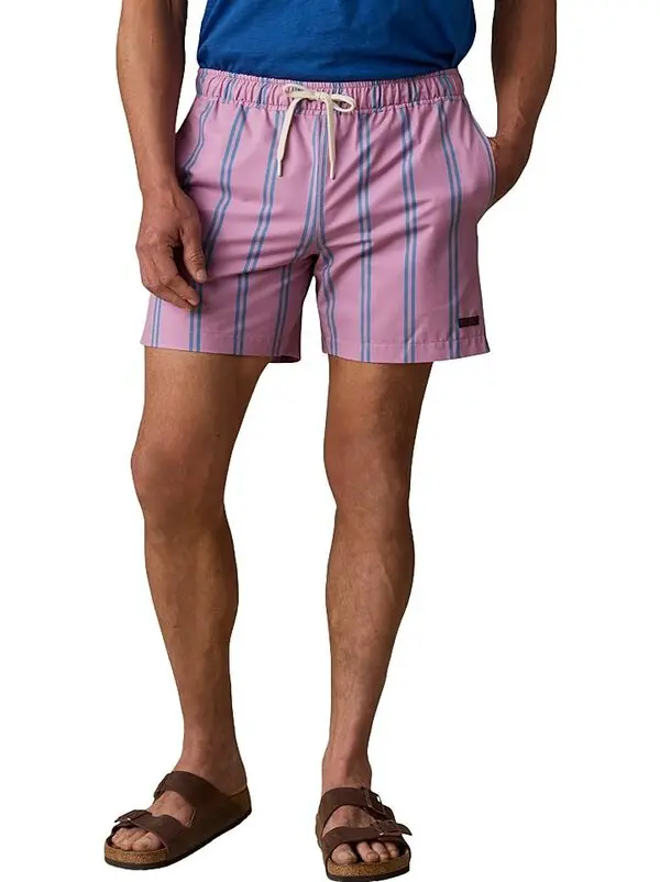Faherty Brand All Day 6" Trunks - Orchid Marine Stripe