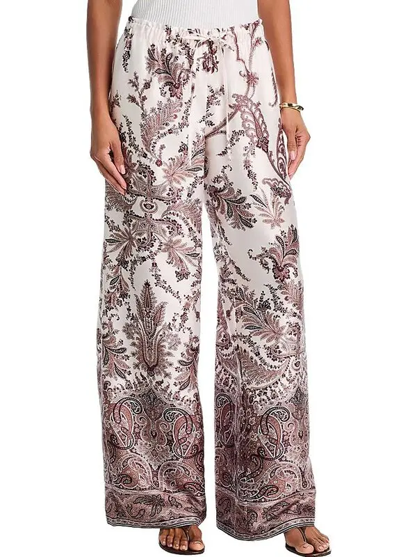 Kobi Halperin Selena Drawstring Waist Pants - Natural Multi
