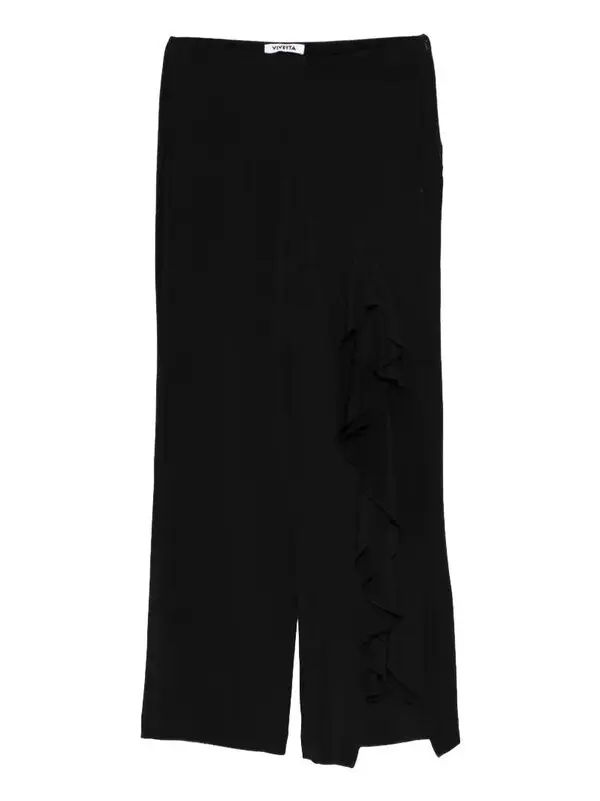 Vivetta Ruffled Trousers - Black