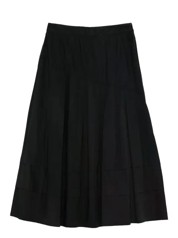 Vivetta Pleated Midi Skirt - Black