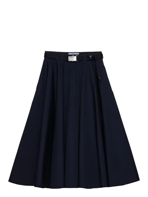 Prada A-line Midi Skirt - Blue