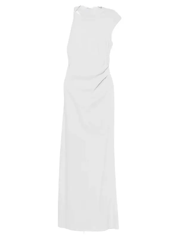 Patrizia Pepe Asymmetric Maxi Dress - Grey