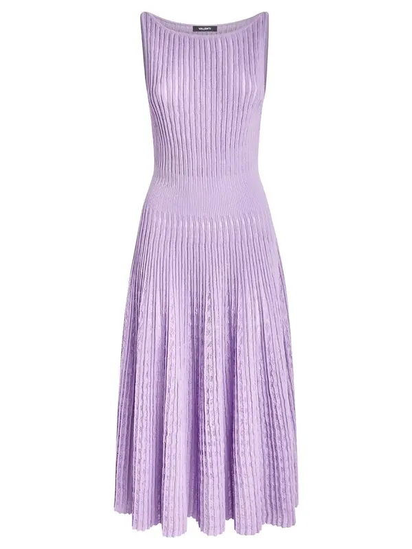 ANTONINO VALENTI Knitted Isabela Midi Dress - Purple