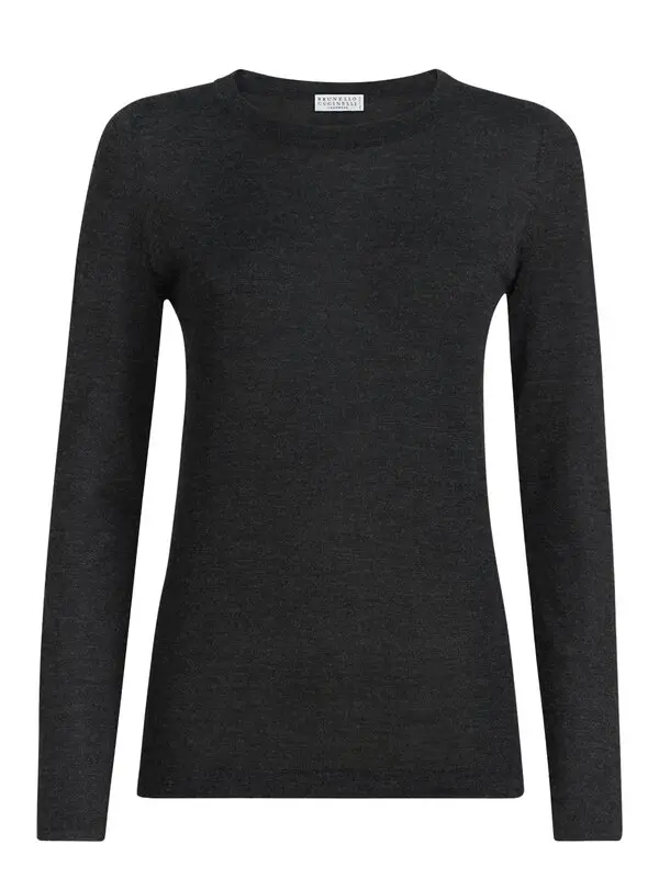 Brunello Cucinelli Cashmere-silk Sweater - Black