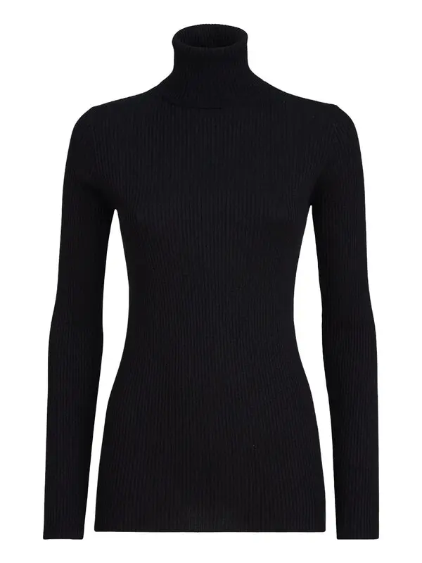 Brunello Cucinelli Cashmere-silk-blend Rollneck Sweater - Black