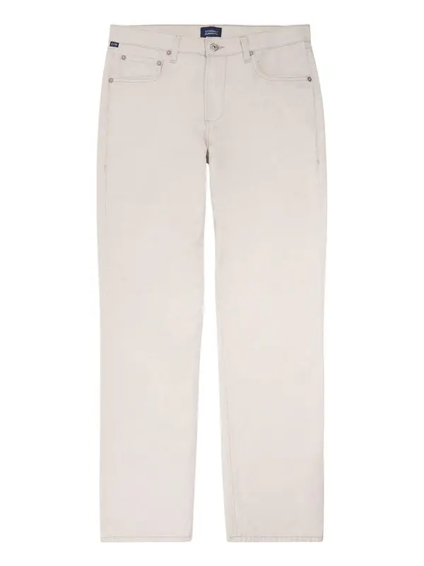 Citizens Of Humanity Cotton-linen Elijah Straight Jeans - Beige