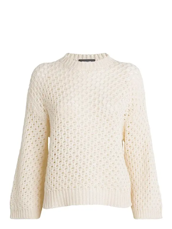 Fabiana Filippi Wool-blend Sequin Sweater - Ivory