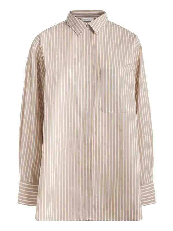 Stylein Cotton Stripe Jansell Shirt - Beige