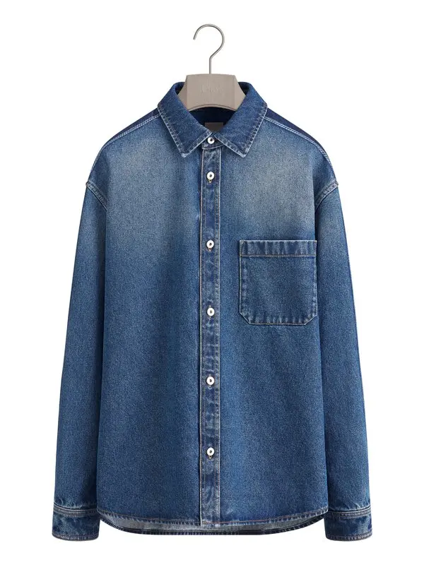 Dior Overshirt - Blue Cotton Twill