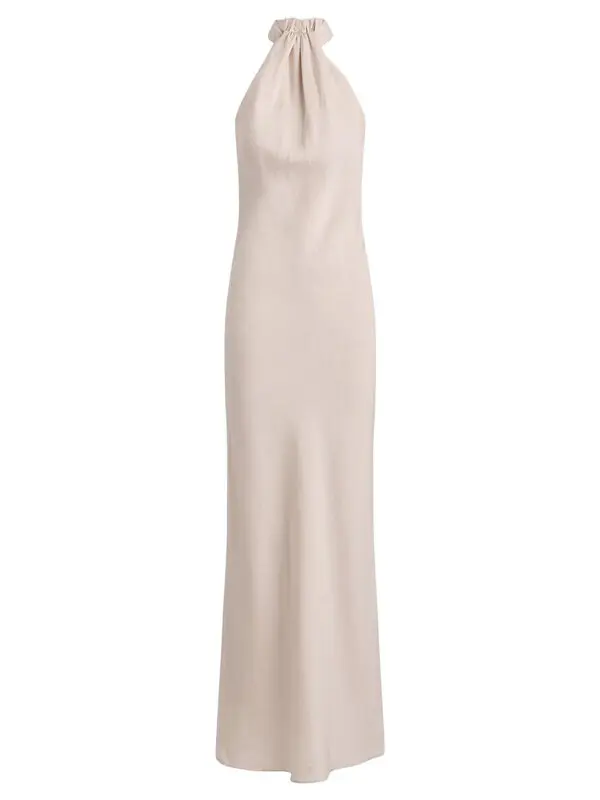 Scanlan Theodore Drape Neck Maxi Dress - Sand