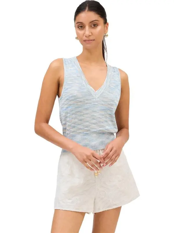 Allison Esme Knit Tank - Blue
