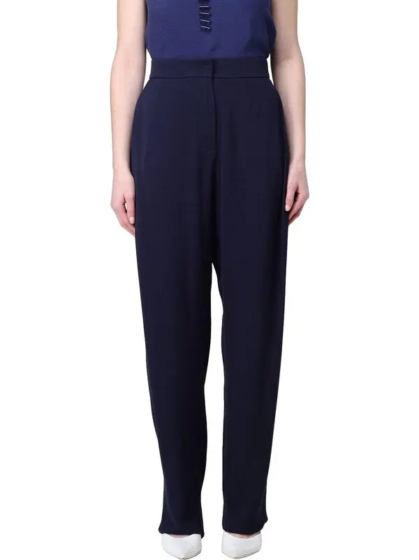 Emporio Armani Wide Leg Trousers - Blue