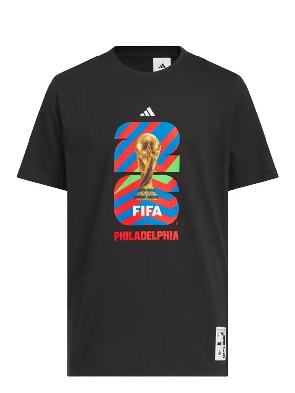 Adidas Fifa World Cup 26 Host City Philadelphia Graphic T-shirt - Black