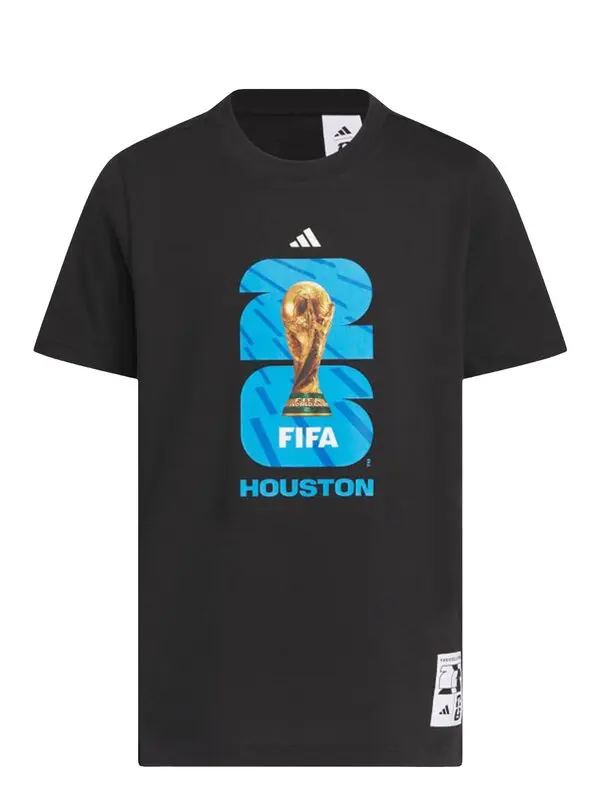 Adidas Fifa World Cup 26 Host City Houston Graphic T-shirt - Black
