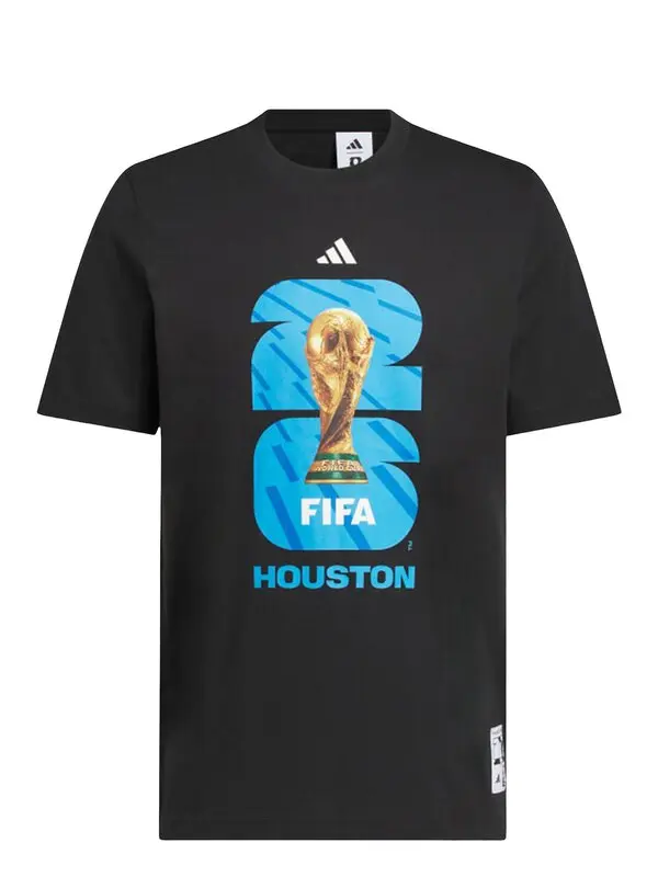 Adidas Fifa World Cup 26 Host City Houston Graphic T-shirt - Black