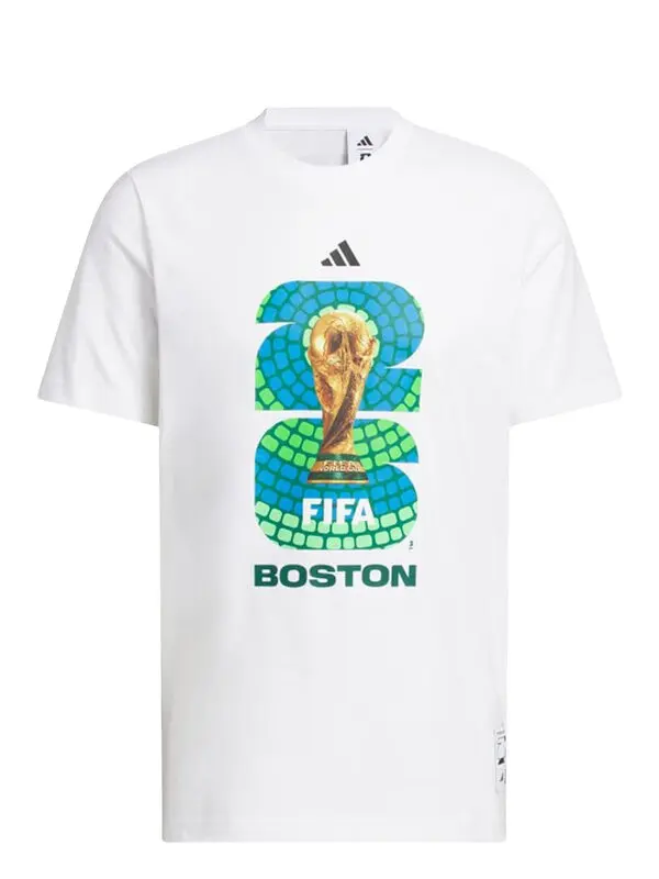 Adidas Fifa World Cup 26 Host City Boston Graphic T-shirt - White