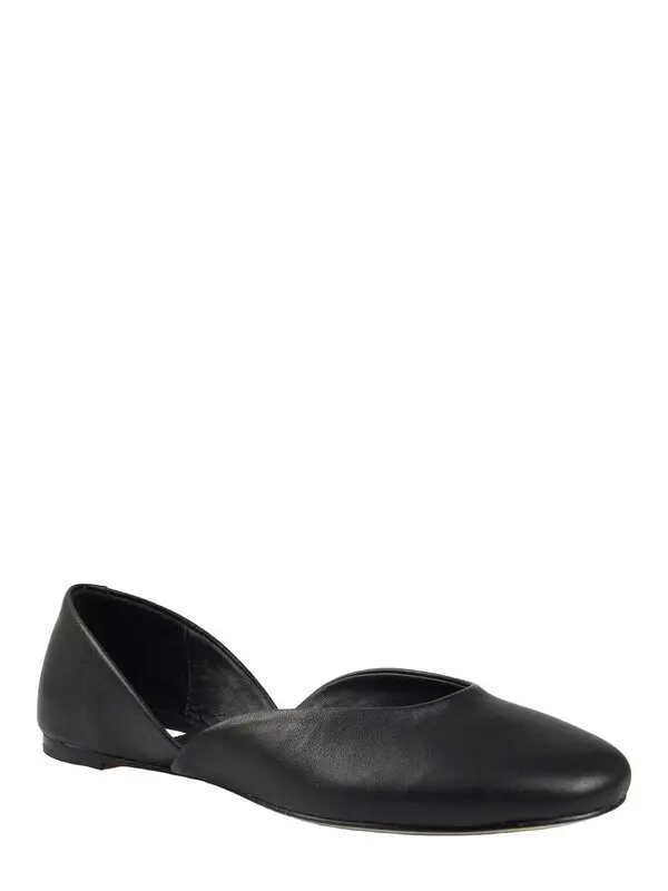 ZIGI Aberdeen D'orsay Flat - Black Leather