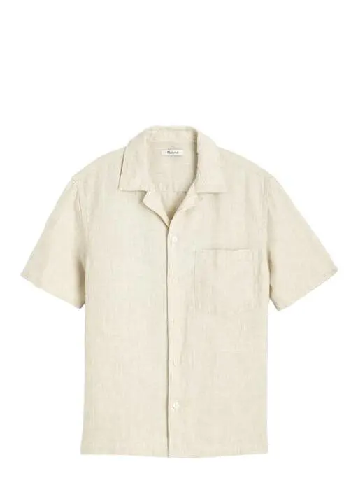 Madewell Linen Camp Shirt - Bleached