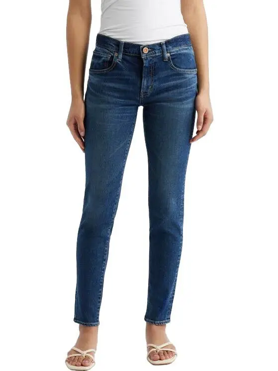 Moussy Vintage Glocester Skinny Jeans - Dark Blue