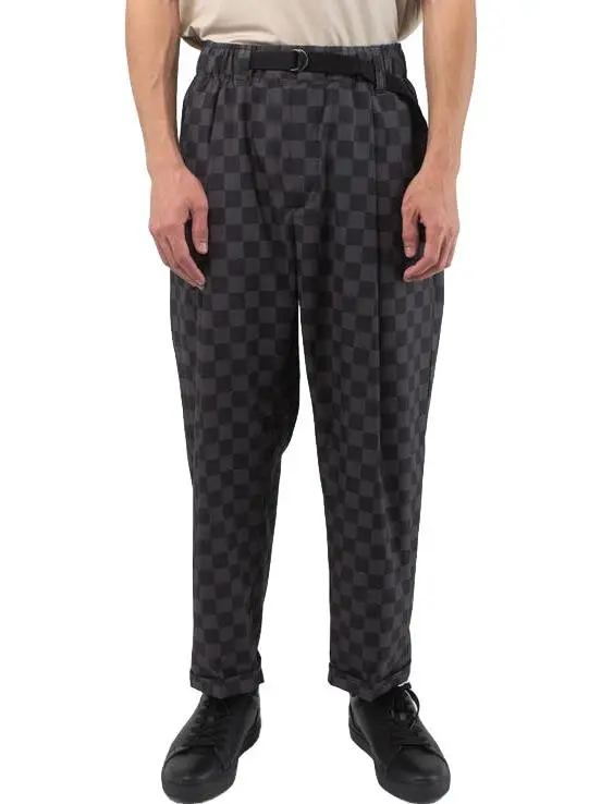 VAST Checkerboard Featherlite Pants - Black