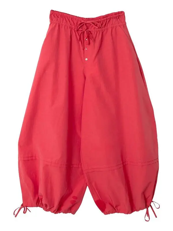 DAMSON MADDER Crop Balloon Pants - Red