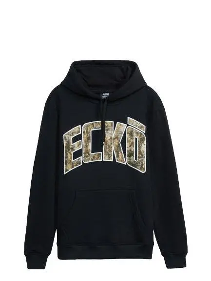 ECKO Leafy Arch Pullover Hoodie - Vintage Black